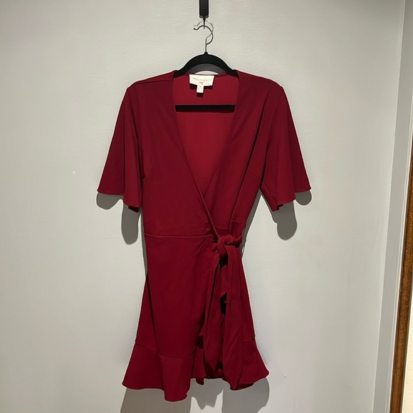 Stylestalker | Dresses | Medium Red Stylestalker Natalia Wrap Dress ...